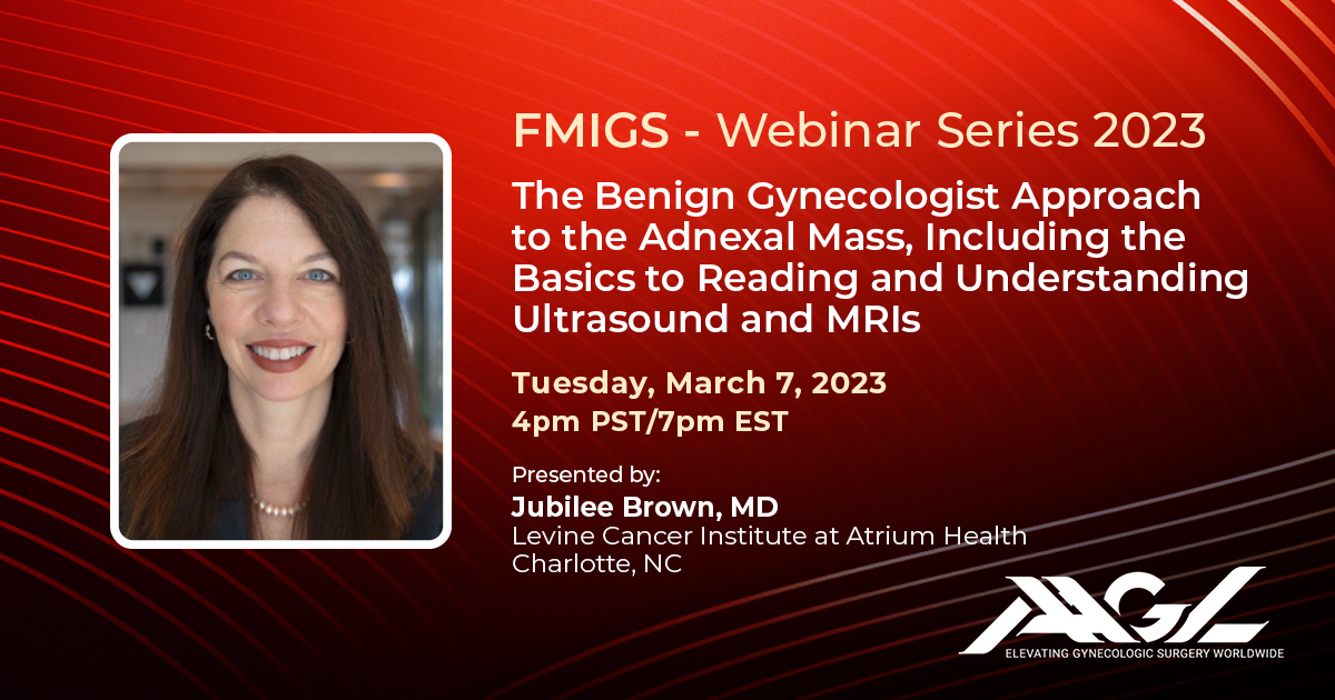 Webinar: Benign Gynecologist Approach to the Adnexal Mass